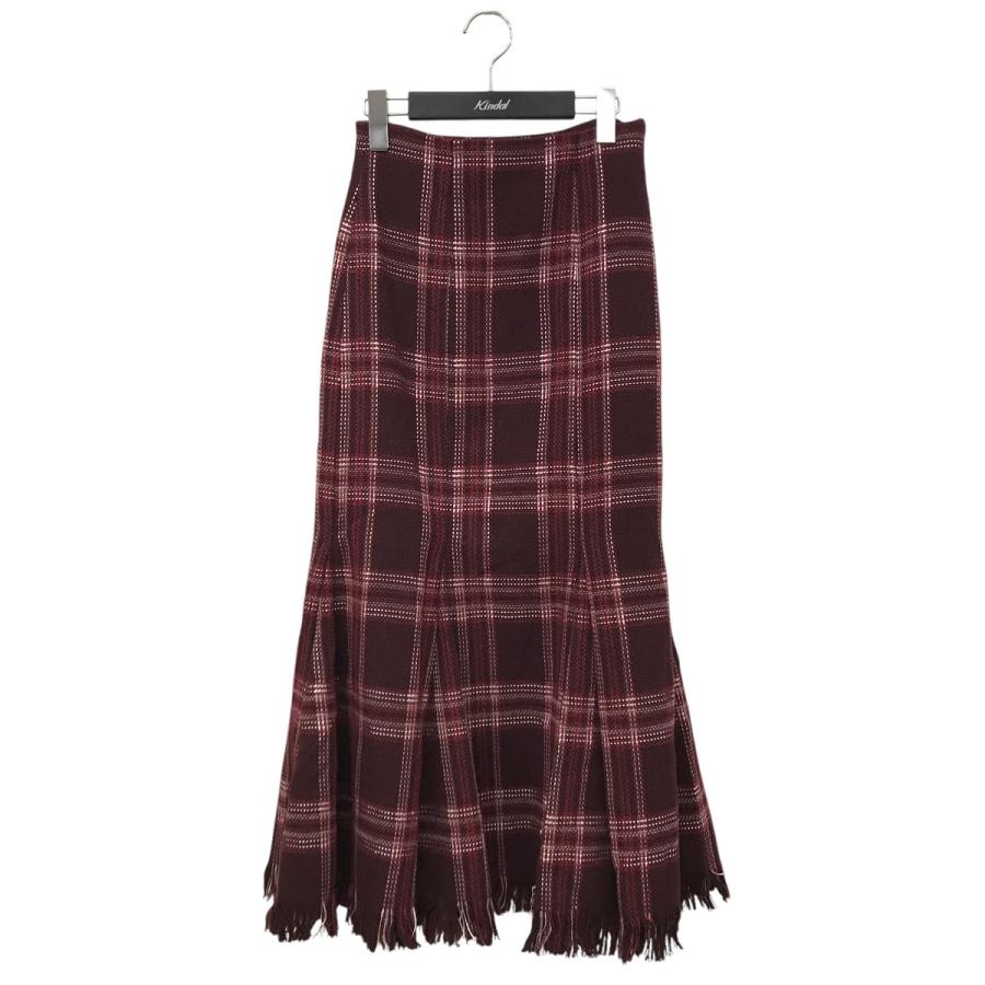 SNIDEL スナイデル Snidel チェックスカート SWFS225154 レッド サイズ：0 : カインドオルYahoo!店 - 通販 - Yahoo!ショッピング