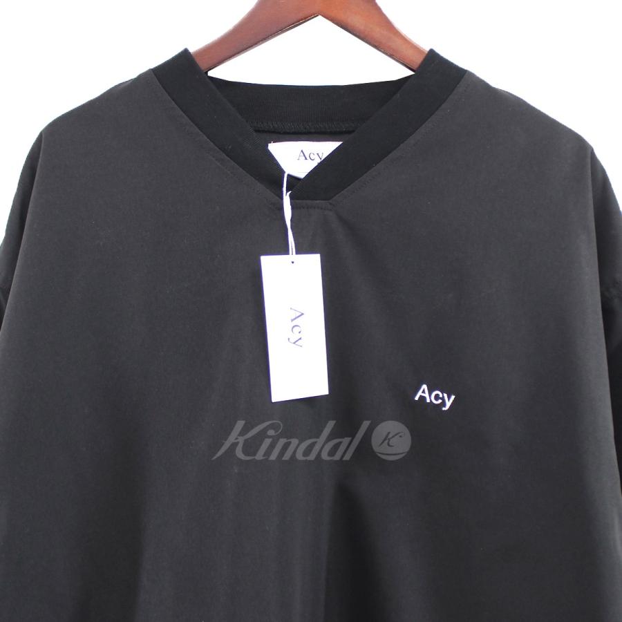 エーシー Acy 23SS PULLOVER SHIRTS ロゴ プルオーバーシャツ ブラック サイズ：3 : カインドオルYahoo!店 - 通販 - Yahoo!ショッピング
