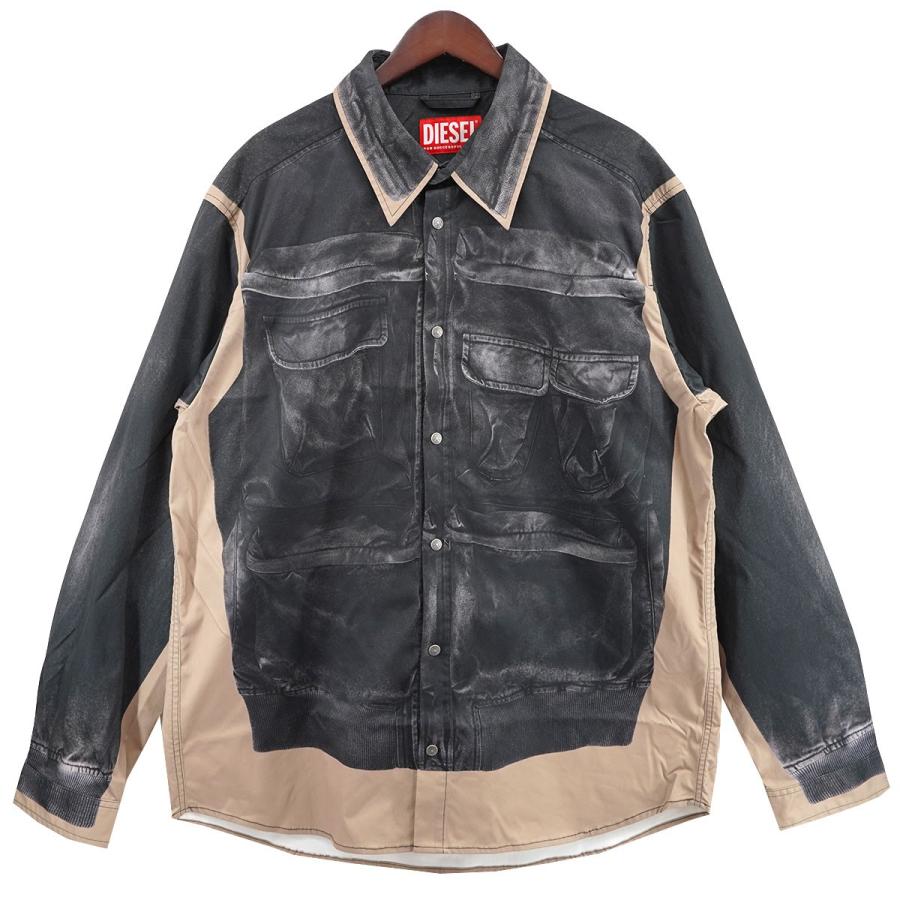 DIESEL 【値下げ】DIESEL by Glenn Martens 24AW S-After-A プリント 転写 シャツ ブランド公式表記 ...