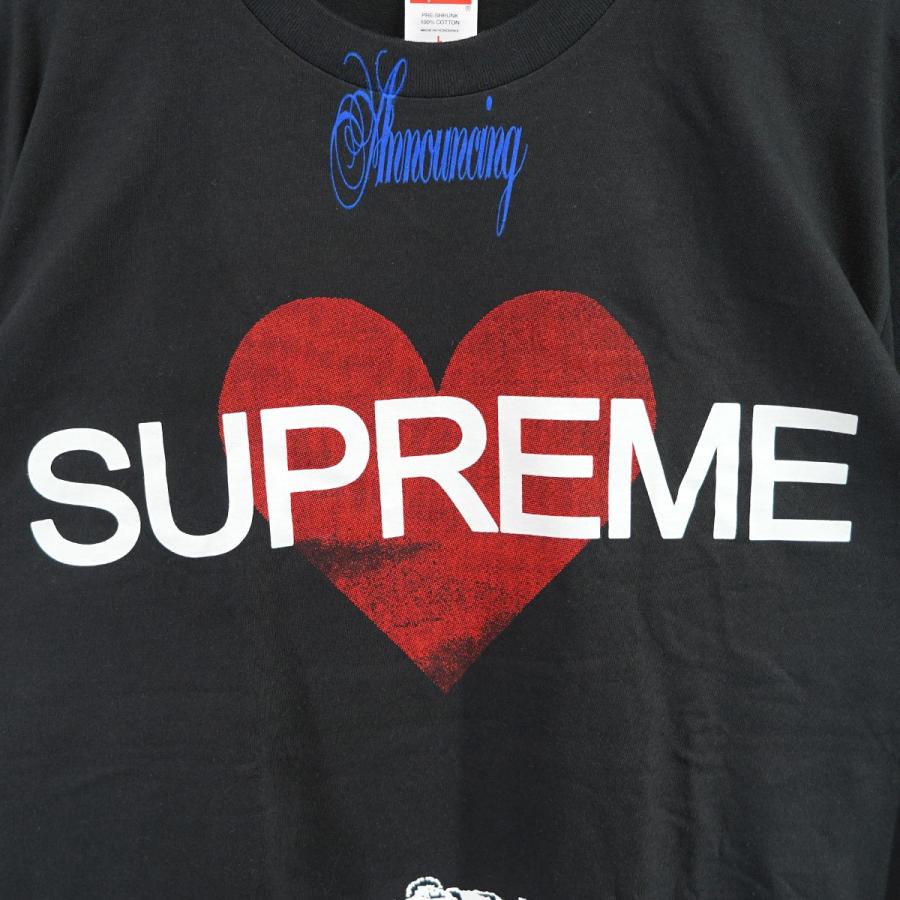 Supreme シュプリーム 25SS Announcing Tee ロゴ ハート アナウンス Tシャツ ブラック サイズ：S : カインドオルYahoo!店 - 通販 - Yahoo!ショッピング
