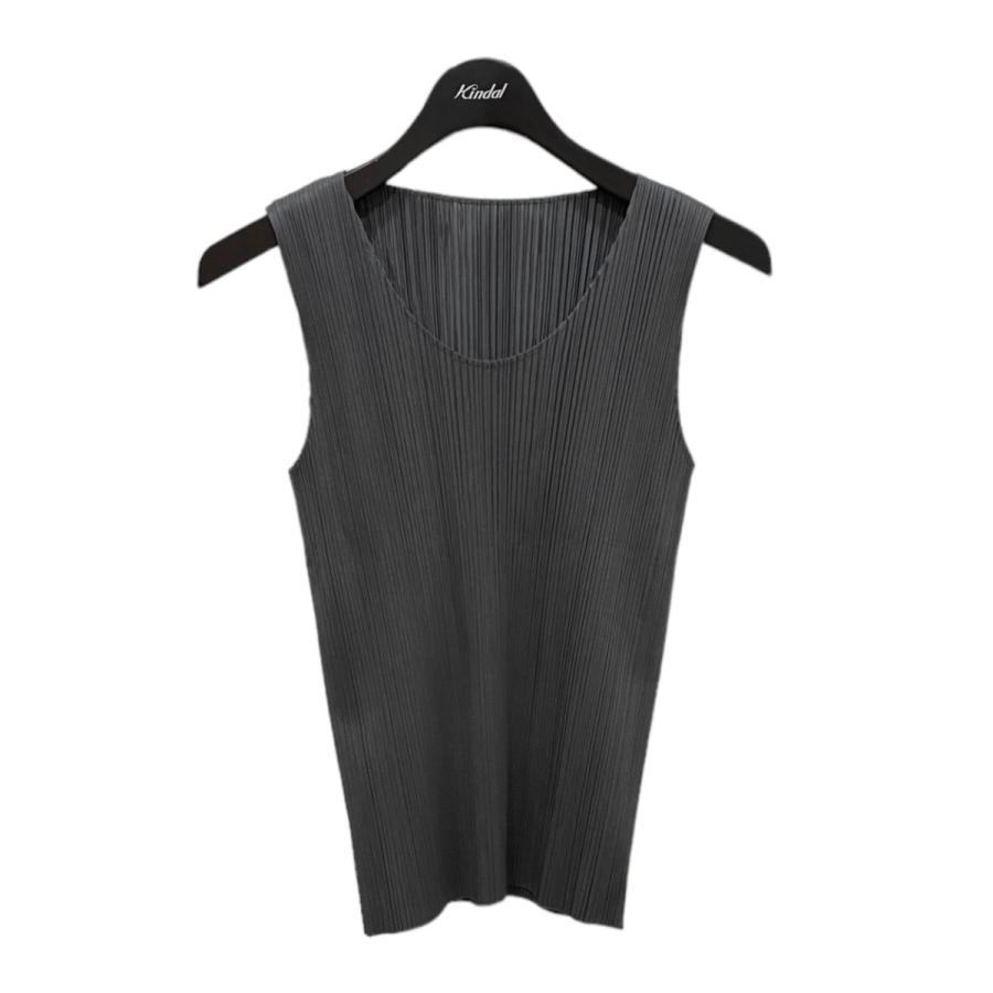 PLEATS PLEASE プリーツプリーズ プリーツノースリーブ グレー サイズ：3 : カインドオルYahoo!店 - 通販 - Yahoo!ショッピング