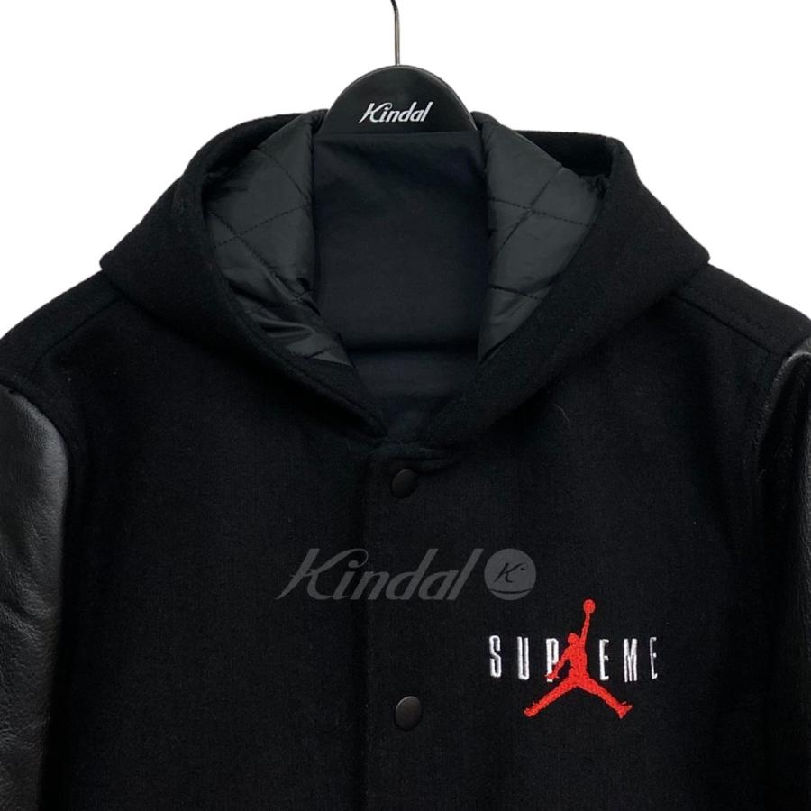 Supreme Supreme×NIKE JORDAN BRAND 15AW Hooded Varsity Jacket Supreme Supreme×NIKE JORDAN BRAND 15AW Hooded Varsity Jacket