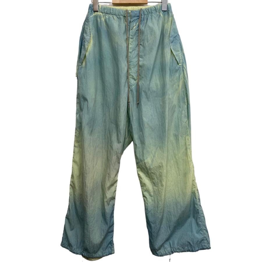 YOAK ヨーク YOKE 23SS Spray Printed Military Wide Easy Pantsスプレーミリタリーナイロンイージーパンツ ブル : カインドオルYahoo!店 ...