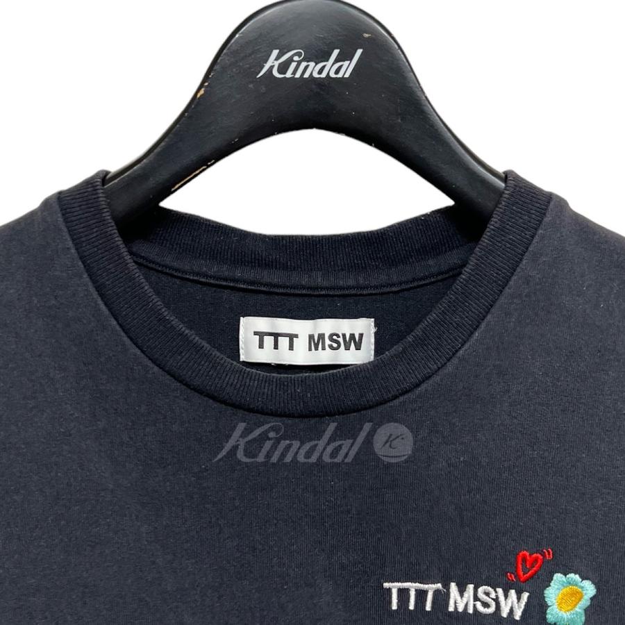 TTT MSW ティー Embroidery T-shirt ロゴ刺繍Tシャツ ブラック サイズ：M : カインドオルYahoo!店 - 通販 - Yahoo!ショッピング