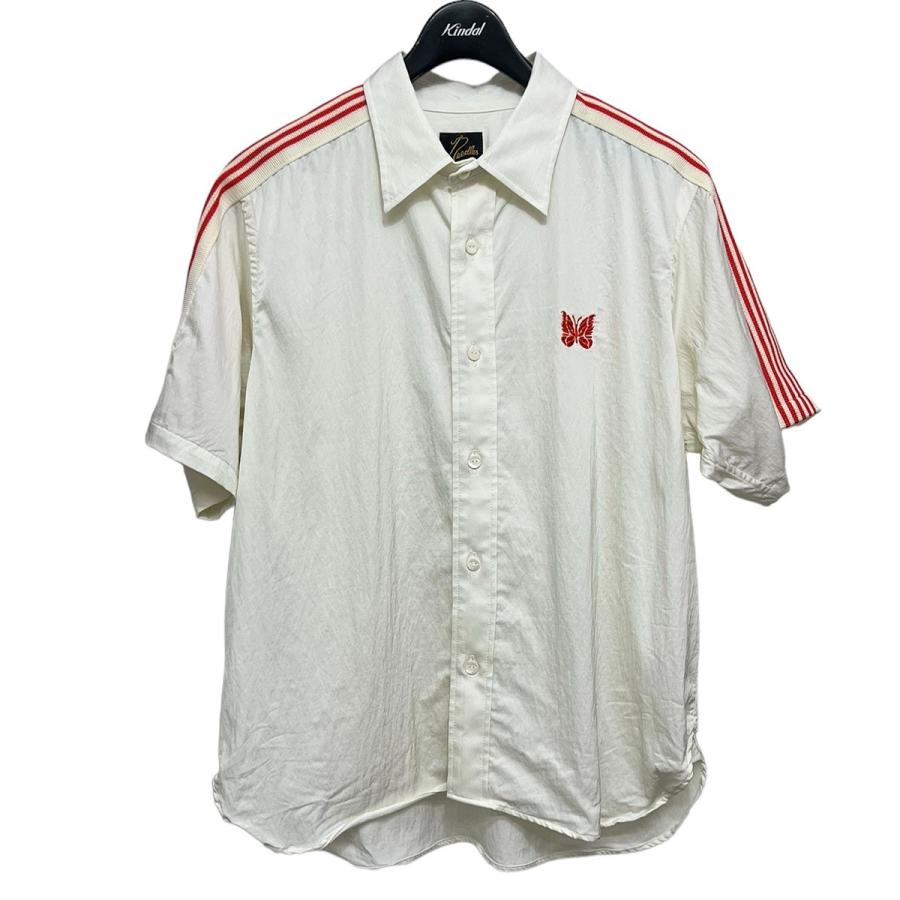 Needles ニードルス×ストゥディオス Needles×STUDIOUS別注 24SS TRACK Tape S／S Shirt トラックテープショートスリーブシ : カインドオル ...