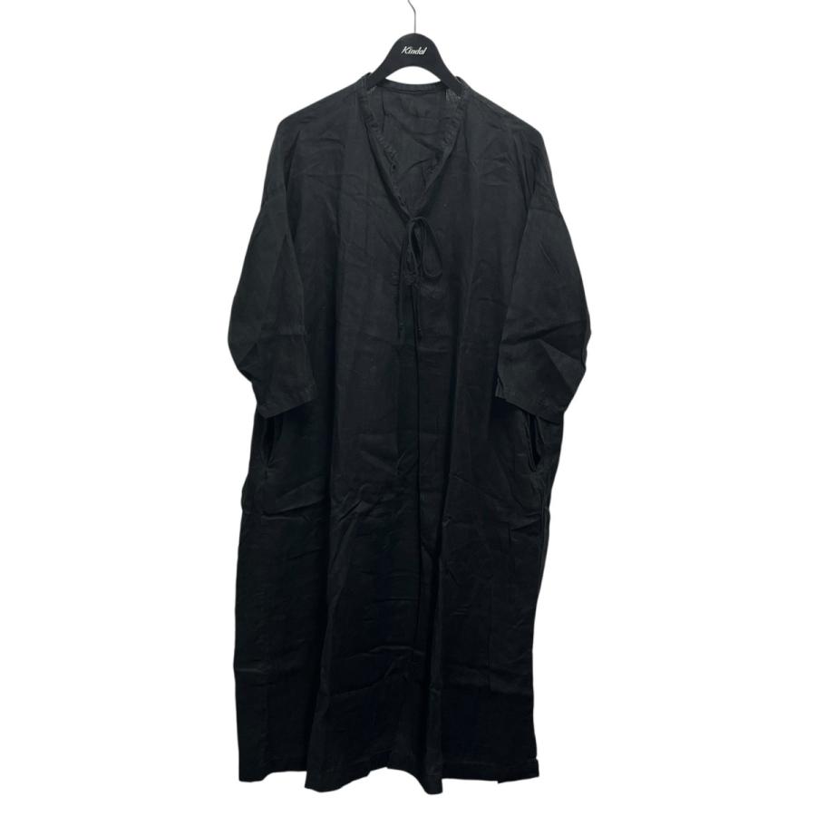 nest Robe ネストローブ リネンバンドカラースモックワンピース 01182-1164-1 ブラック サイズ：F : カインドオルYahoo!店 - 通販 - Yahoo!ショッピング