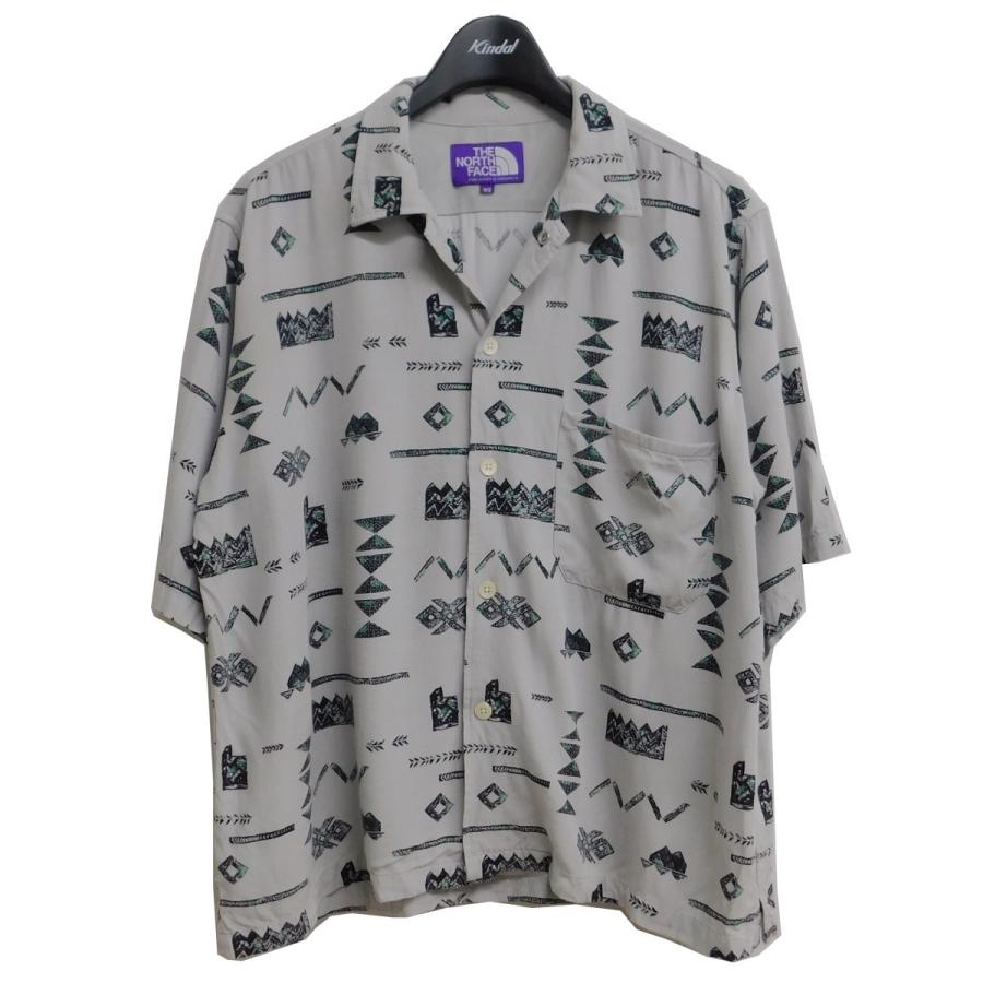 THE NORTH FACE PURPLE LABEL Geometric Print H／S Shirt グレー サイズ：WS (京都三条 ...