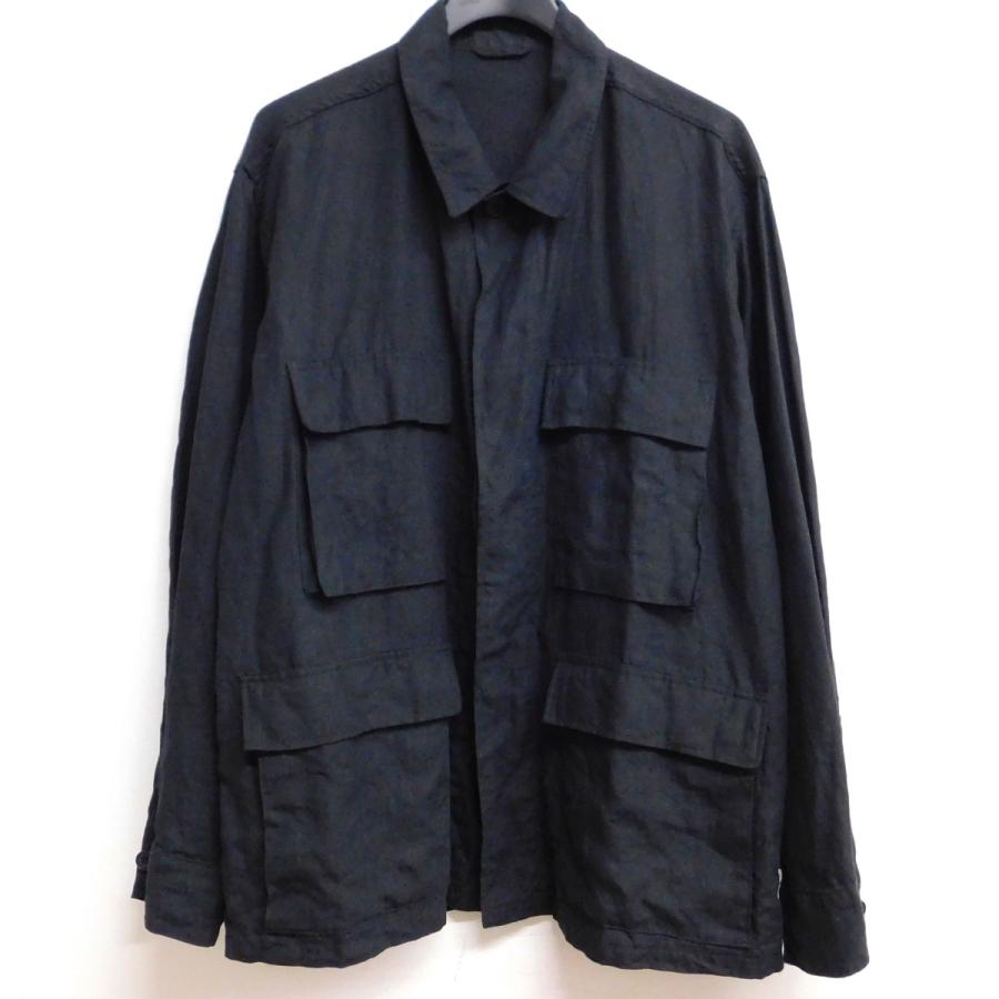 コモリ COMOLI リネンBDUジャケット R01-01014 ブラック サイズ：3 : 8075000084604 : カインドオルYahoo!店 - 通販 - Yahoo!ショッピング