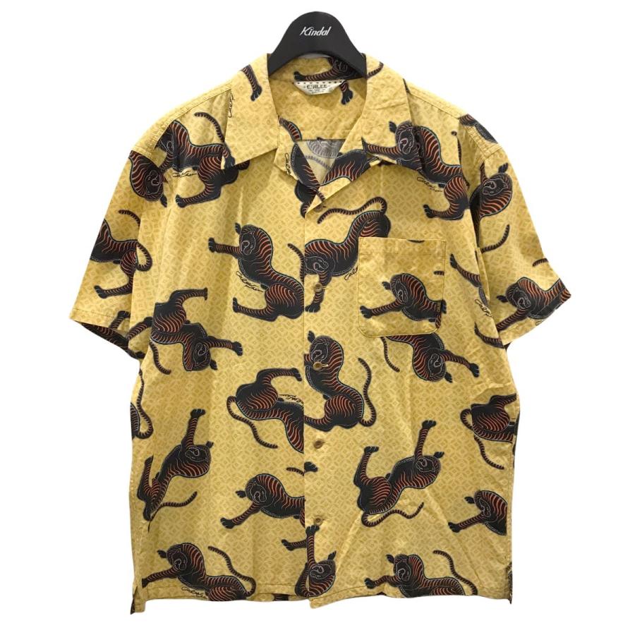CALEE × MIHO MURAKAMI タイガープリント半袖シャツ ALLOVER TIGER PATTERN S／S SHIRT イエロー・ブラ : カインドオルYahoo!店 - 通販 ...