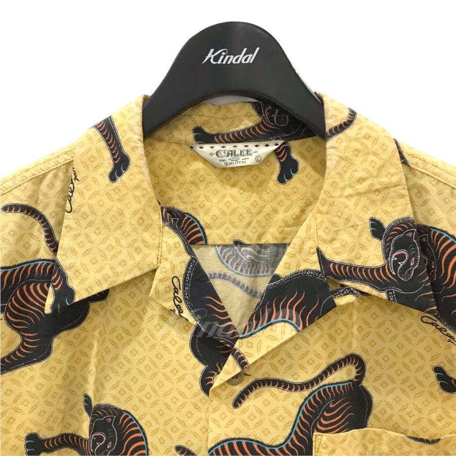 CALEE × MIHO MURAKAMI タイガープリント半袖シャツ ALLOVER TIGER PATTERN S／S SHIRT イエロー・ブラ : カインドオルYahoo!店 - 通販 ...