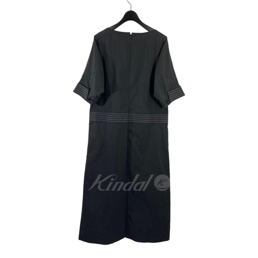 loin. 【値下げ】loin． 半袖ワンピース sleeve stitch dress ブラック サイズ：36 (EC) : カインドオル ...