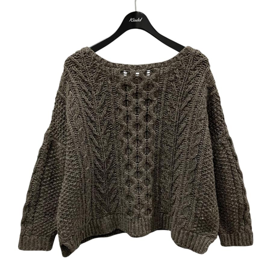 nest Robe ネストローブ ニットセーター 01163-1019 ブラウン サイズ：フリーサイズ : カインドオルYahoo!店 - 通販 - Yahoo!ショッピング