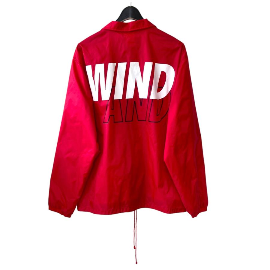 WIND AND SEA ウィンダンシー ナイロン コーチジャケット WDS-JK-01 レッド サイズ：L : カインドオルYahoo!店 - 通販 - Yahoo!ショッピング