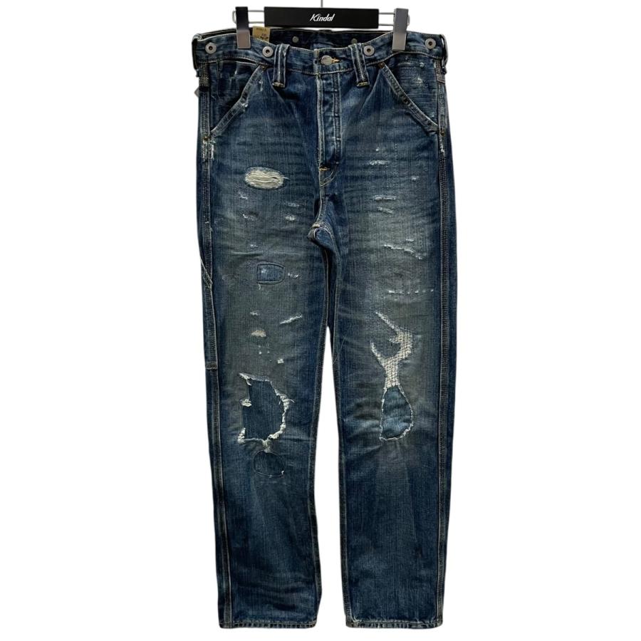 RRL Ralph Lauren ダブルアールエル 加工デニムパンツ Straight Fit Brayton Distressed Jean ...