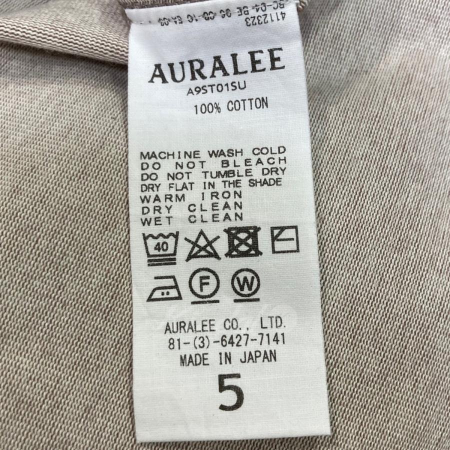 AURALEE 【値下げ】AURALEE 「STAND-UP TEE」スタンドアップTシャツ パープルブラウン サイズ：5 (EC) : カインドオルYahoo!店 - 通販 - Yahoo ...