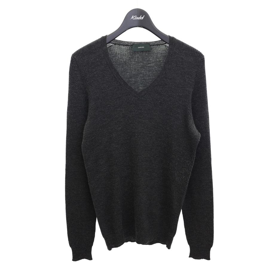 ザノーネ ZANONE Vネックニットプルオーバー Z0295 チャコールグレー サイズ：48 : 8078000268050 : カインドオルYahoo!店 - 通販 - Yahoo!ショッピング