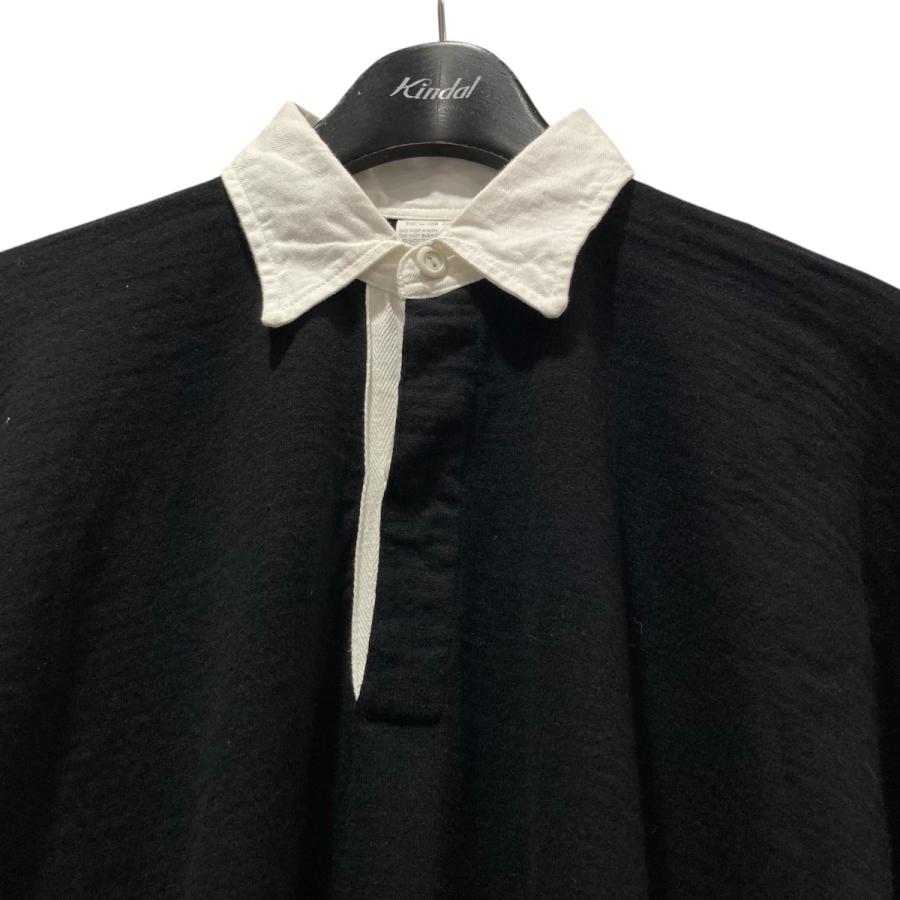 コモリ COMOLI ウール ラグビーシャツ W03-05012 ブラック サイズ：2 : 8078000360129 : カインドオルYahoo!店 - 通販 - Yahoo!ショッピング