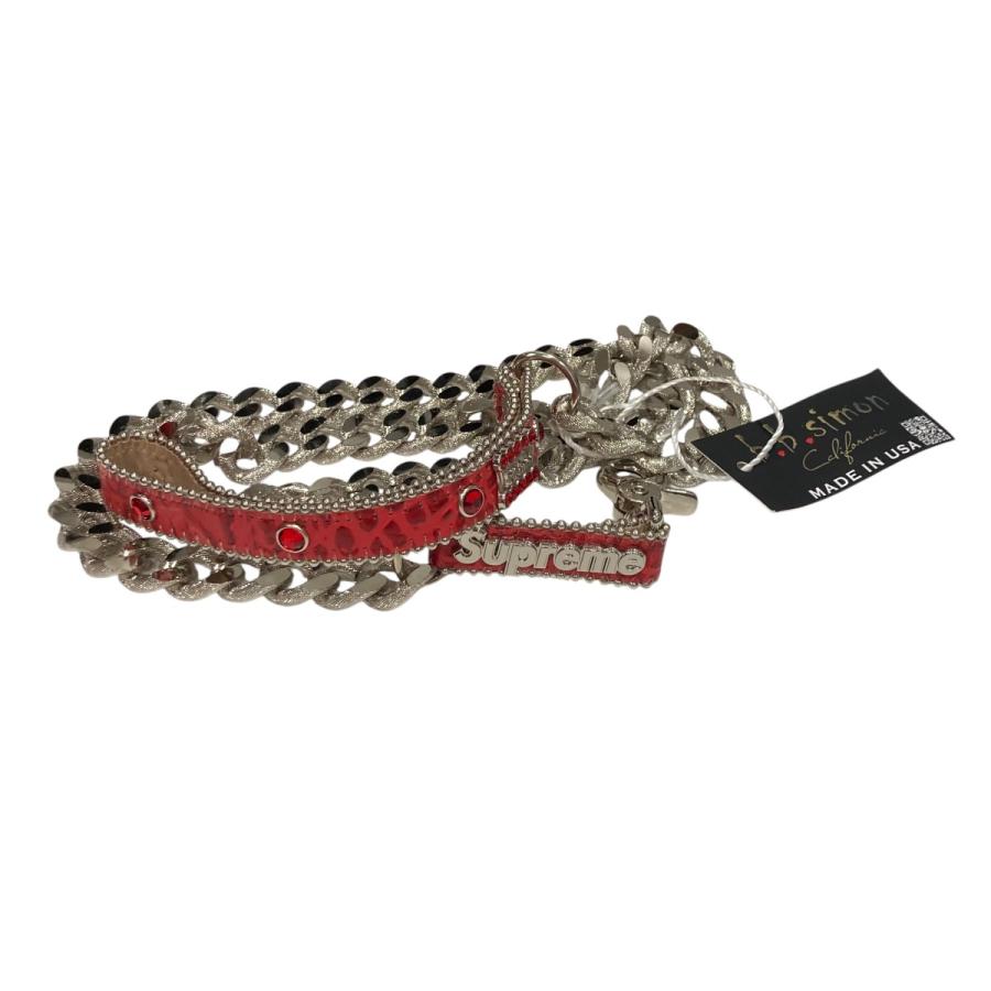 Supreme シュプリーム Supreme×b．b．simon Studded Dog Leash スタッズドッグリーシュ A51SS22 ...