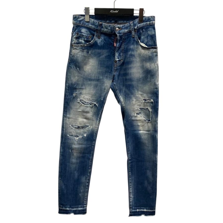 DSQUARED2 【値下げ】DSQUARED2 【SKATER JEAN】 ダメージ加工デニムパンツ S71LB0495 インディゴ サイズ：42 (EC) : カインドオルYahoo!店 ...