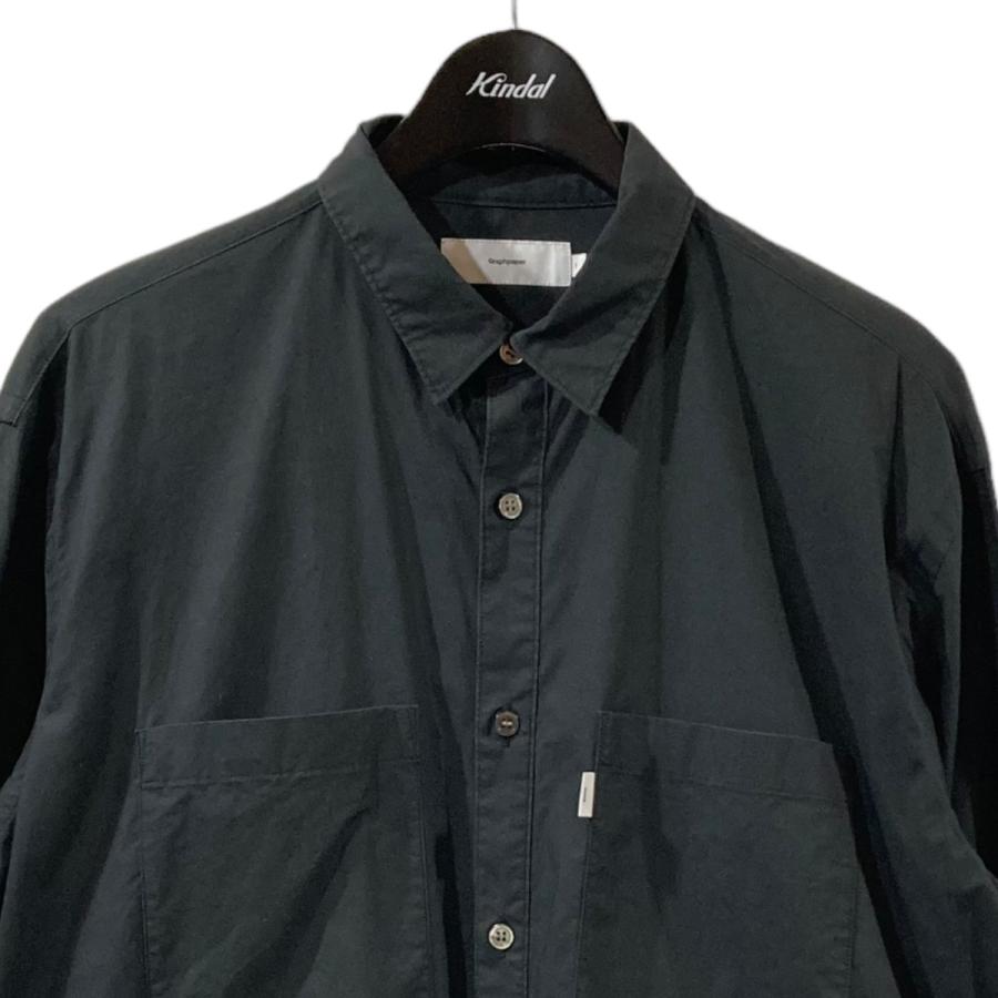グラフペーパー Graphpaper Stretch Typewriter L S Box Shirt 長袖シャツ GM211-50621B ブラック : カインドオルYahoo!店 - 通販 ...