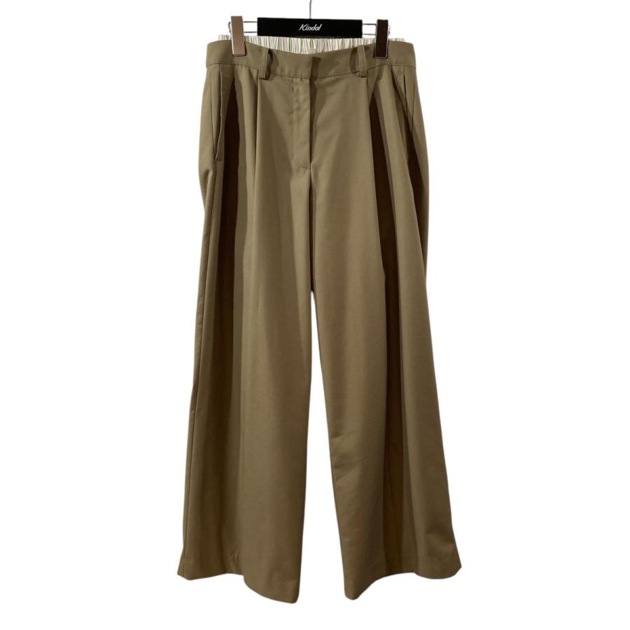 トゥデイフル TODAYFUL Double Waist Trousers スラックス 12410715 ベージュ×ホワイト サイズ：36 : 8079000631257 : カインドオル ...