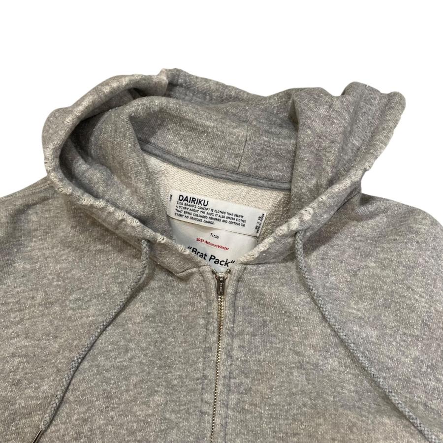 DAIRIKU ダイリク Ponyboy Zip Hoodie フーディ 21AW C-1 グレー サイズ：L : カインドオルYahoo!店 ...