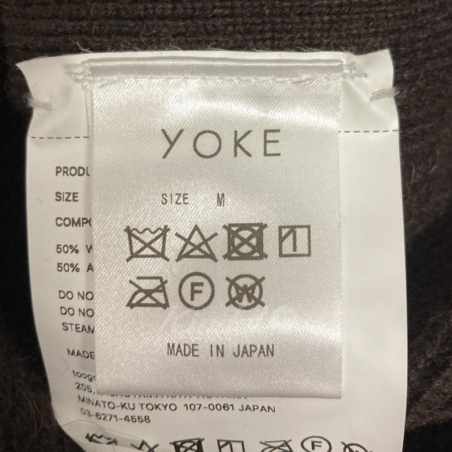 YOAK YOKE 19AW「7G ALPACA WOOL CARDIGAN RIB STITCH KNIT」ニット ブラウン サイズ：M (中目黒店) 221 : カインドオルYahoo!店 ...