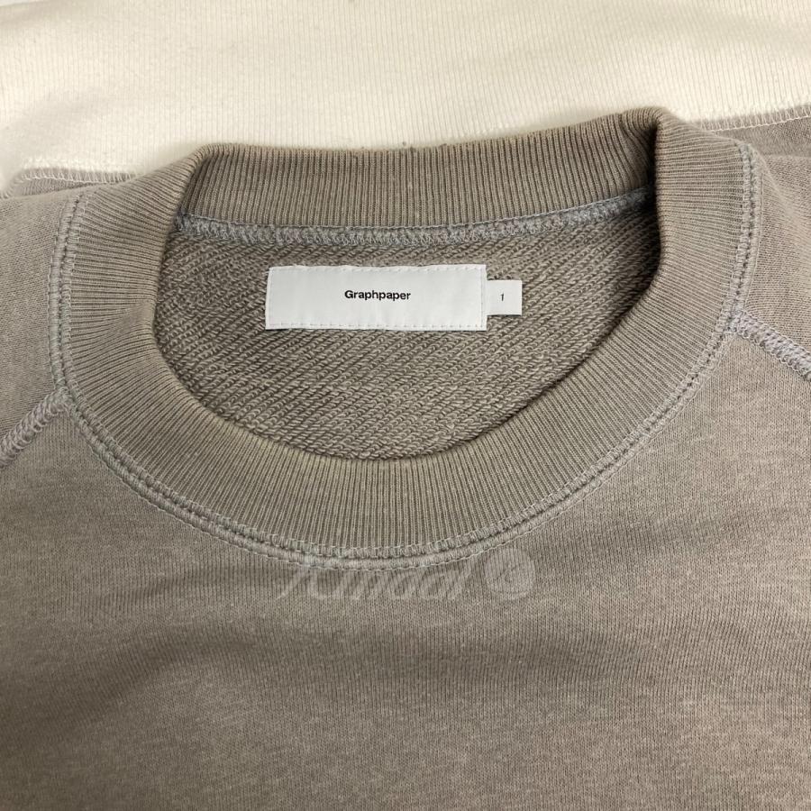 【値下げ】Graphpaper×LOOPWHEELER 20SSラグランスウェット グレー×ホワイト サイズ：1 (中目黒店) : カインドオルYahoo!店 - 通販 - Yahoo!ショッピング