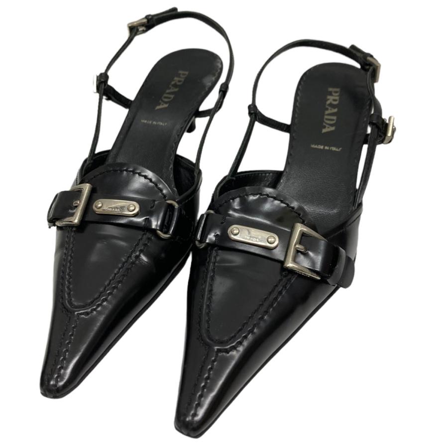PRADA ベルト付きパンプス ブラック サイズ：36 (中目黒店) 220807 : カインドオルYahoo!店 - 通販 - Yahoo!ショッピング