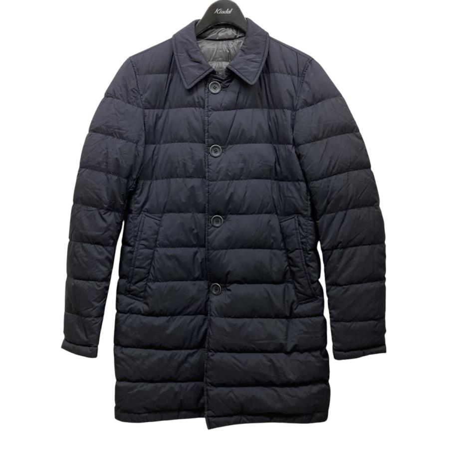 HERNO ヘルノ リバーシブルダウンコート P10268U19288 ネイビー サイズ：44 : カインドオルYahoo!店 - 通販 - Yahoo!ショッピング