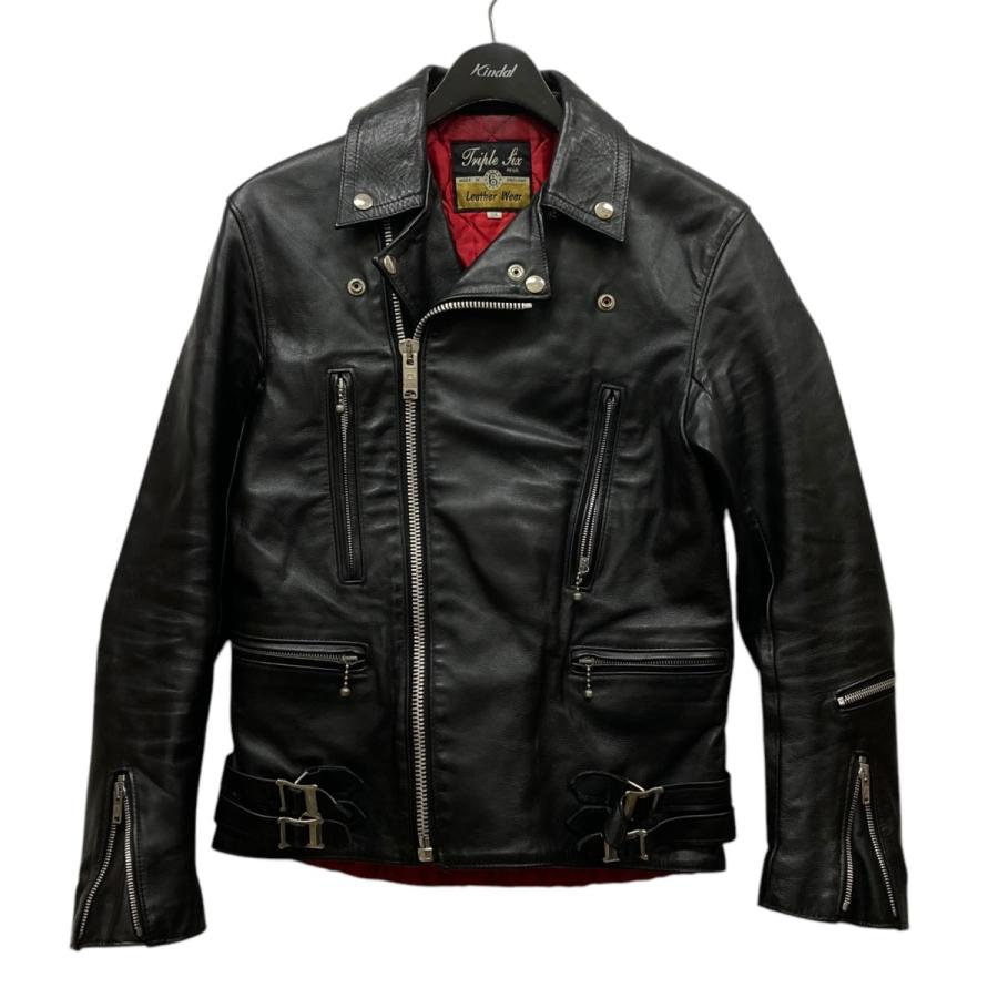 666 666 ライダースジャケット ブラック サイズ：34 : 8080000515553 : カインドオルYahoo!店 - 通販 - Yahoo!ショッピング