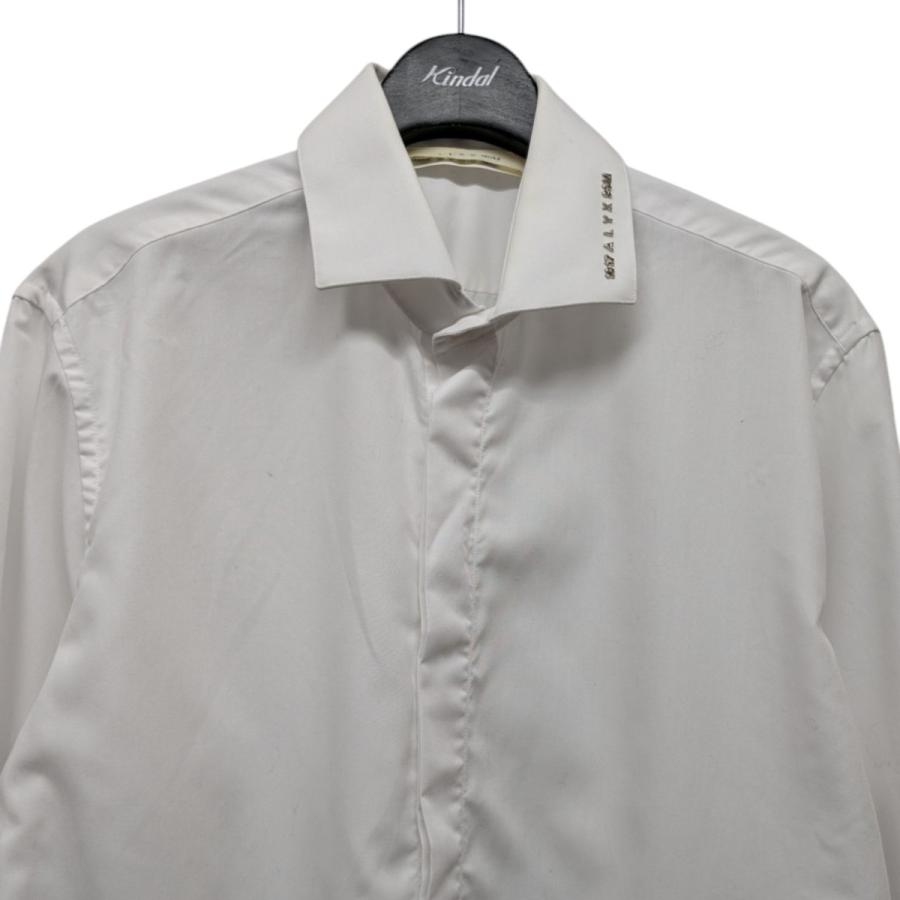 1017 ALYX 9SM アリクス ロゴプレートシャツ ホワイト サイズ：48 : カインドオルYahoo!店 - 通販 - Yahoo!ショッピング