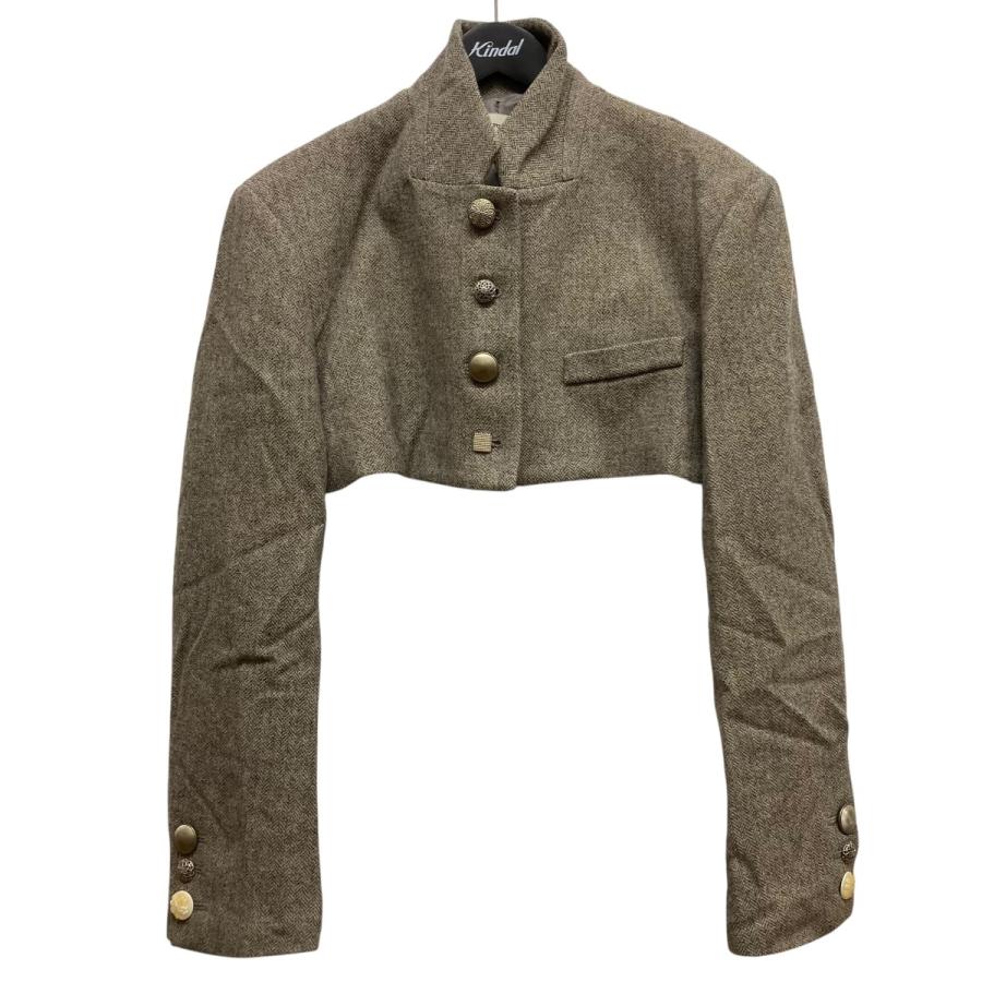 FUMIE TANAKA 【値下げ】FUMIE=TANAKA デザインボタンヘリンボーンショート丈ジャケット ベージュ サイズ：不明 (中目黒 ...