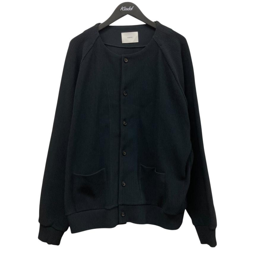 シュタイン stein クルーネックプリーツカーディガン ST．437 ブラック サイズ：M : カインドオルYahoo!店 - 通販 - Yahoo!ショッピング