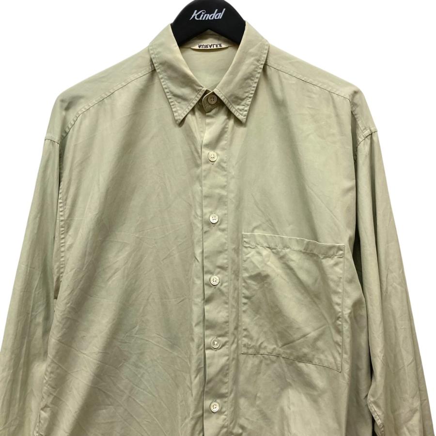 AURALEE オーラリー WASHED FINX TWILL BIG SHIRTS 長袖シャツ A20SS01TN 黄緑 サイズ：4 : カインドオルYahoo!店 - 通販 - Yahoo ...