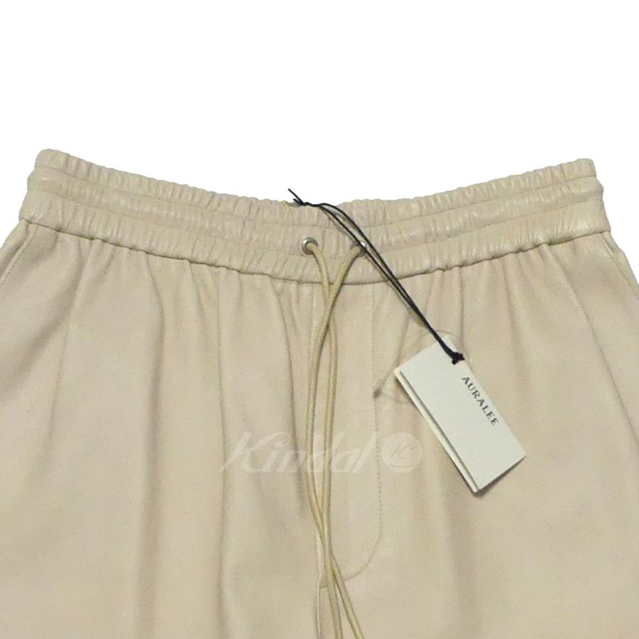AURALEE 20SS LAMB LEATHER SHORTS ナッパラン加工 ラム レザー AURALEE 20SS LAMB LEATHER SHORTS ナッパラン加工 ラム レザー