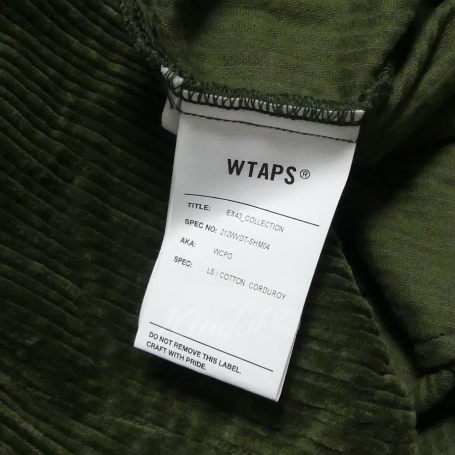 WTAPS ダブルタップス 21AW WCPO LS COTTON CORDUROY コーデュロイ ロゴパッチ ジャケット グリーン サイズ：M : カインドオルYahoo!店 - 通販 ...