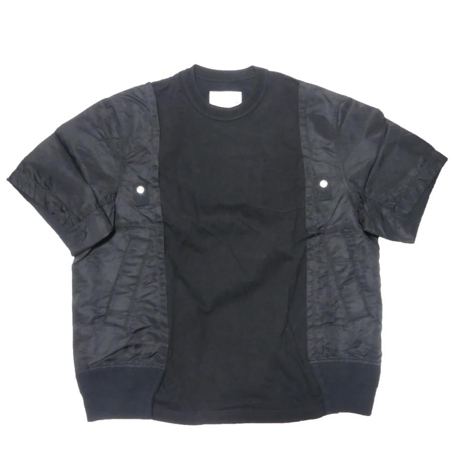 サカイ sacai 24SS Nylon Twill x Cotton Jersey T-Shirt ブラック サイズ：3 : 8081000099166 : カインドオルYahoo!店 ...
