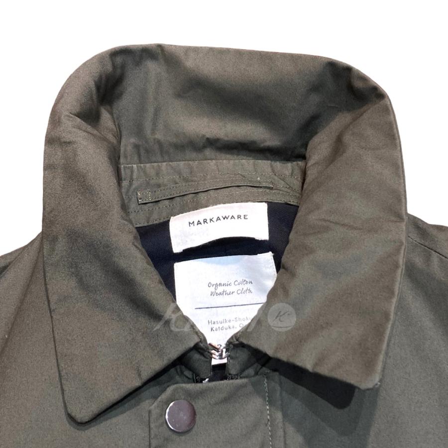 markaware 【値下げ】MARKAWARE WAYFARER COAT ORGANIC COTTON WEATHER CLOTH ミドルコート オリーブ サイズ：1 (天神橋店 ...