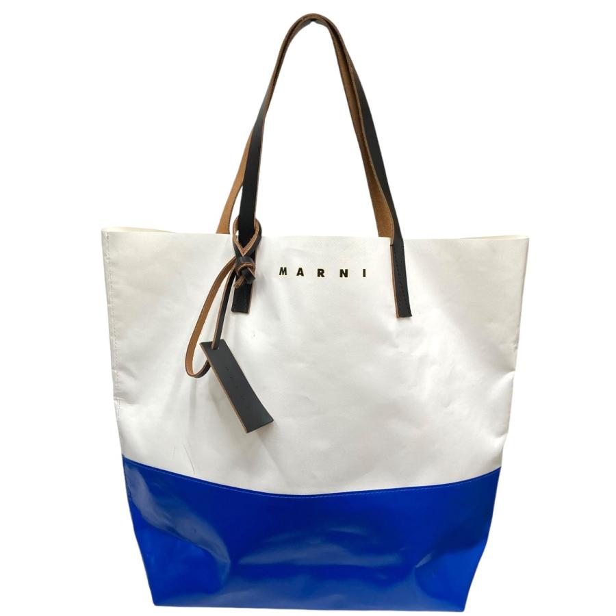 マルニ MARNI TRIBECA トートバッグ SHMQ0037A0 ホワイト×ブルー : 8082000335520 : カインドオルYahoo!店 - 通販 - Yahoo!ショッピング