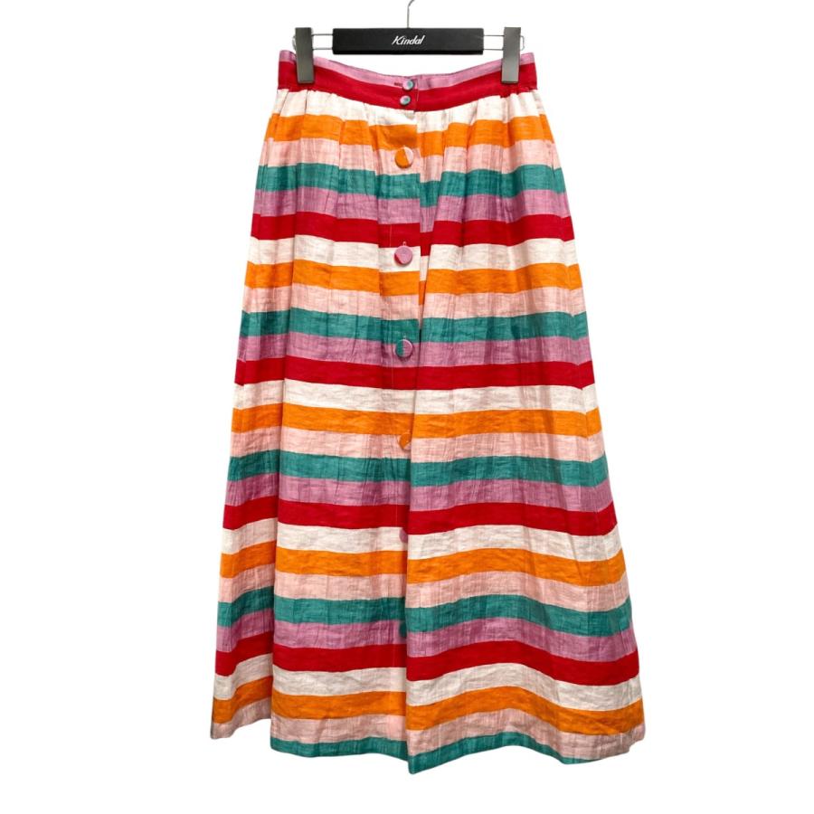 GRACE CLASS グレースクラス マルチボーダーリネンスカート 28221043 マルチカラー サイズ：36 : カインドオルYahoo!店 - 通販 - Yahoo!ショッピング