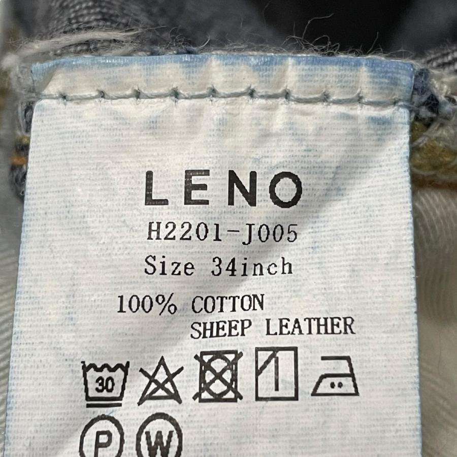 LENO リノ H2201-J005 TAPERED JEANS デニムパンツ インディゴ サイズ：34 : カインドオルYahoo!店 ...