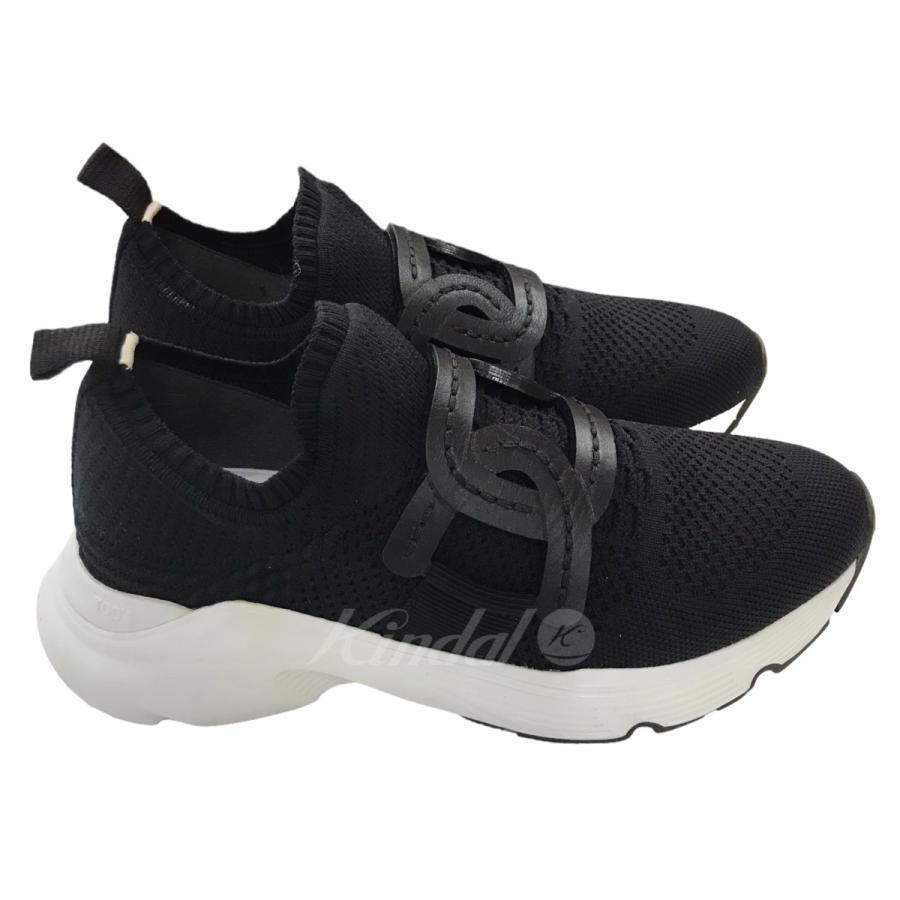 【値下げ】TODS ケイトハイテクファブリックスニーカー ブラック サイズ：34 1／2 (EC) : カインドオルYahoo!店 - 通販 - Yahoo!ショッピング