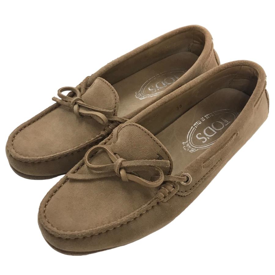 【値下げ】TOD’S ドライビングシューズ ベージュ サイズ：35 (EC) : カインドオルYahoo!店 - 通販 - Yahoo!ショッピング