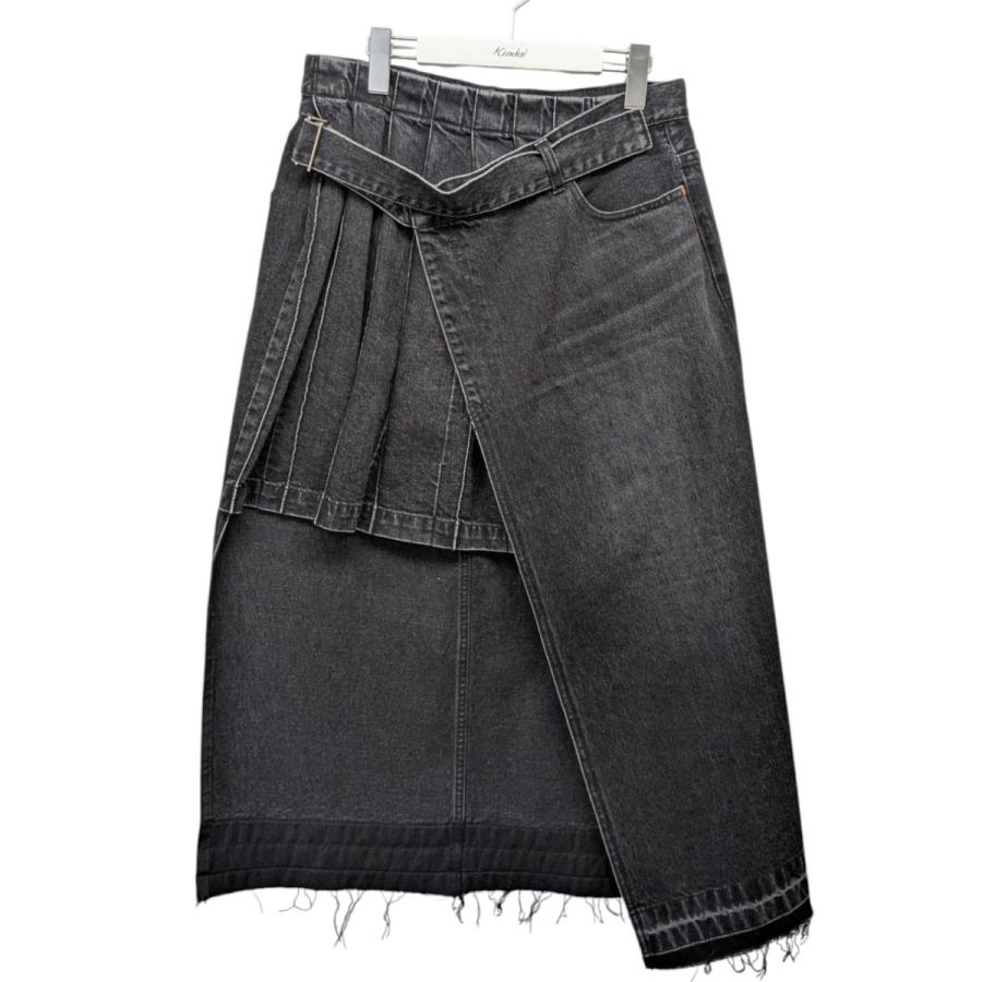 sacai 【値下げ】sacai 「Denim Skirt」デニムスカート ブラック サイズ：2 (代官山店) : カインドオルYahoo!店 - 通販 - Yahoo!ショッピング