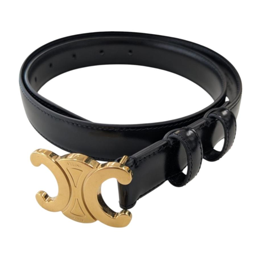 CELINE 【値下げ】CELINE トリオンフベルト ブラック サイズ：75 (代官山店) : カインドオルYahoo!店 - 通販 - Yahoo!ショッピング