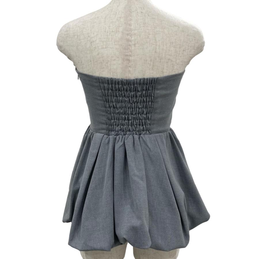 SNIDEL スナイデル Snidel ペプラムベアトップ グレー サイズ：0 : カインドオルYahoo!店 - 通販 - Yahoo!ショッピング