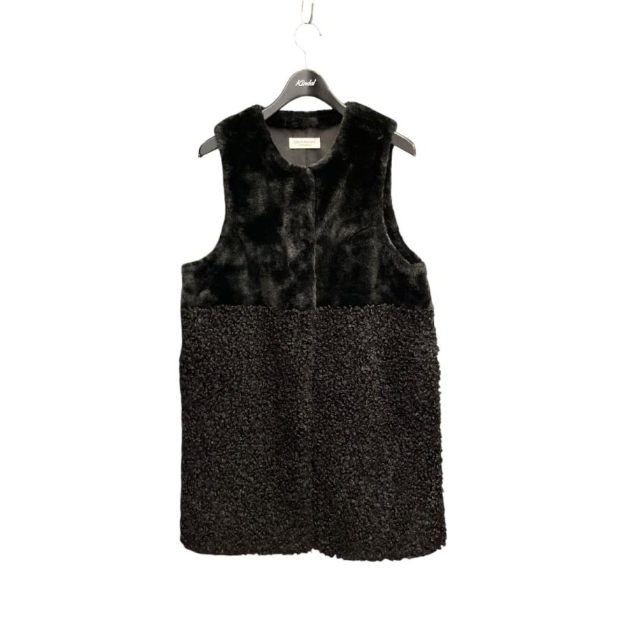 LIGNAGGIO 【値下げ】LIGNAGGIO スリーブレスボアジャケット ブラック サイズ：S (EC) : カインドオルYahoo!店 - 通販 - Yahoo!ショッピング