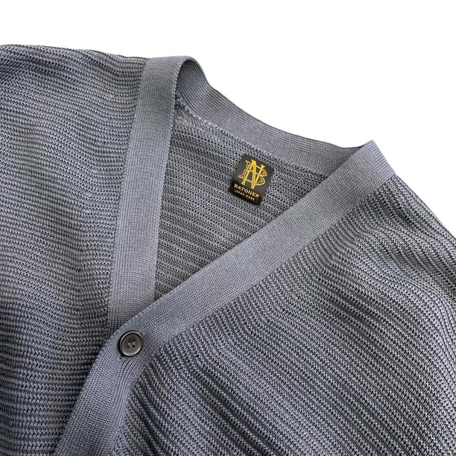 BATONER 【値下げ】BATONER THE SUMMER KNIT CARDIGAN カーディガン BN-22SM-036 スカイブルー サイズ：2 (EC) : カインドオルYahoo ...
