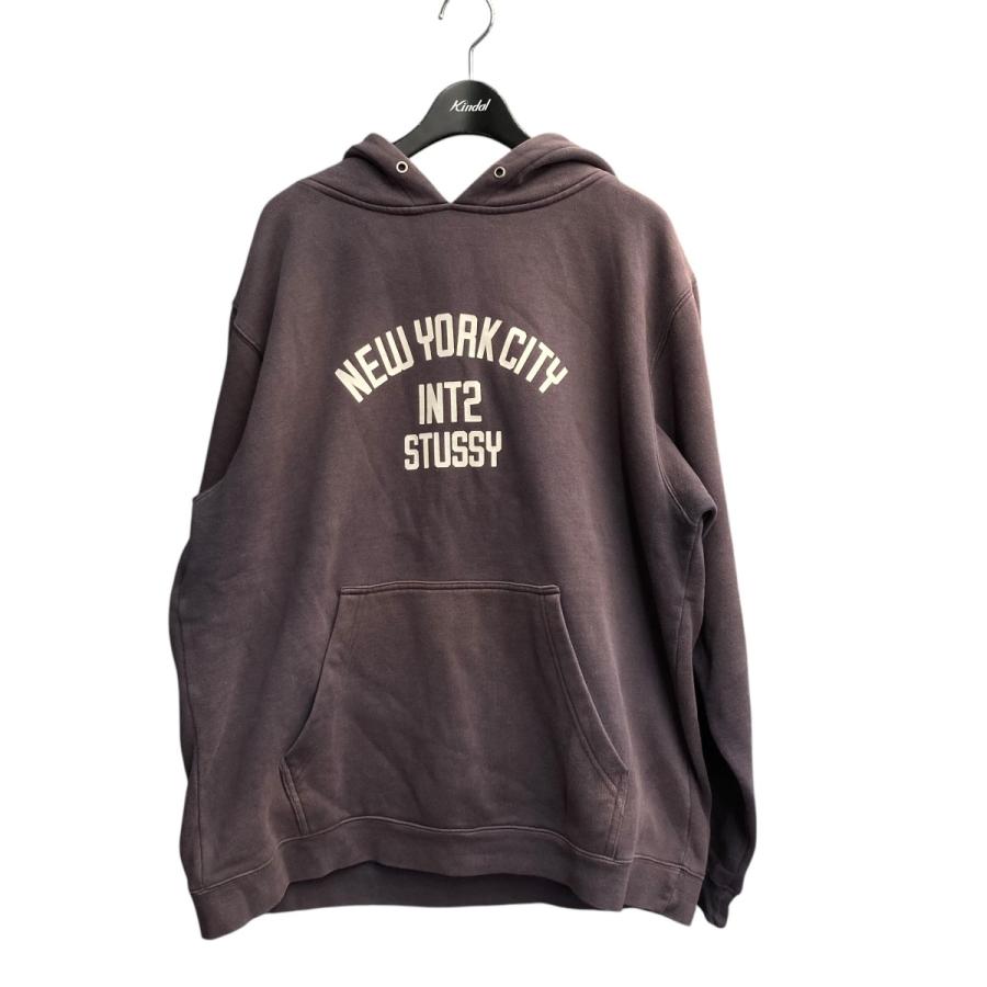 ステューシー stussy 紺タグ INT2 NYC ロゴデザインパーカー ネイビー サイズ：L : 8086000187356 : カインドオルYahoo!店 - 通販 - Yahoo!ショッピング